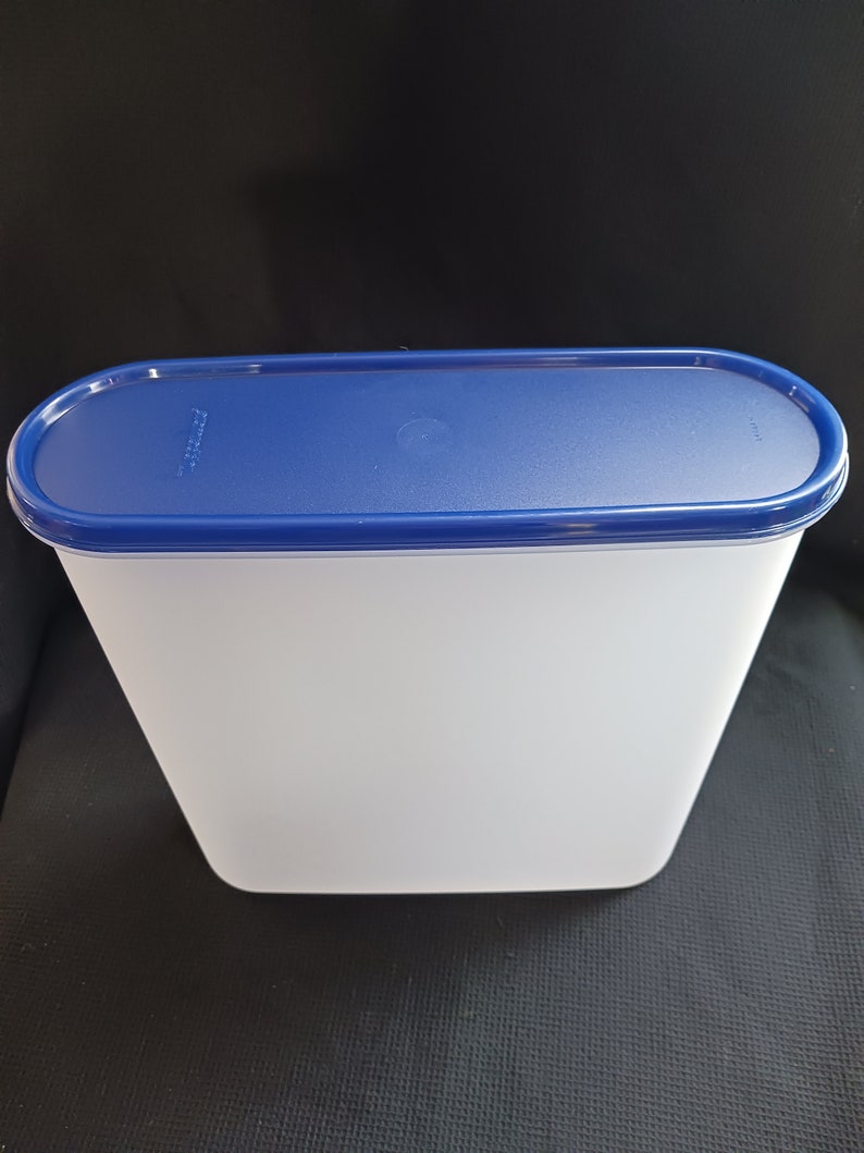 Vintage Tupperware Modular Mates 5L Long Oval Container With Blue Lid ...