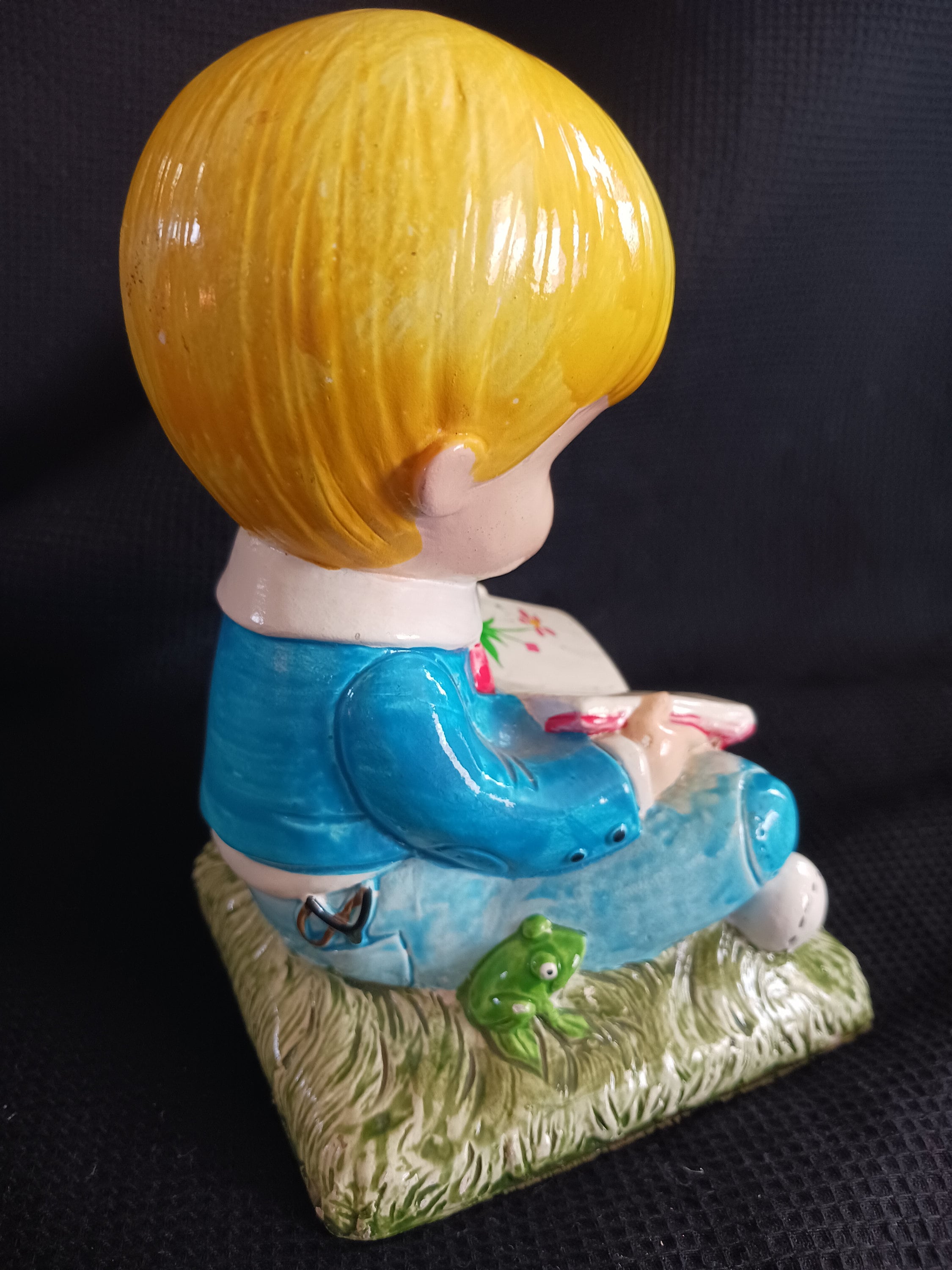 Vintage 1972 Joan Walsh Anglund Boy Reading Book Bookend - Etsy