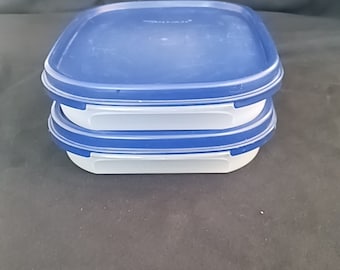 Vintage Tupperware Blue Beverage Container - Etsy