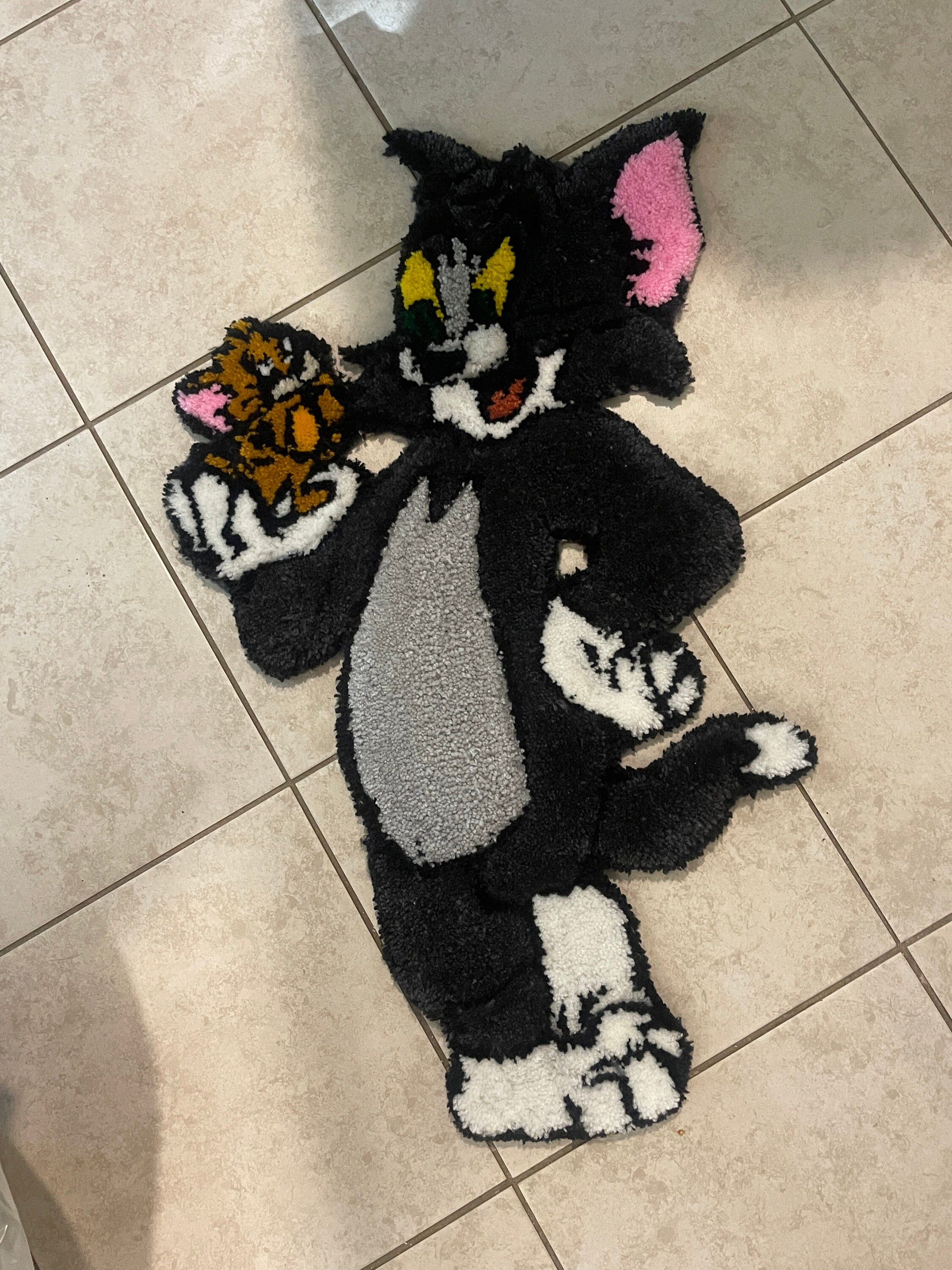 Tom and Jerry Tufted Rug Cartoon Character Gift Ideas - Etsy