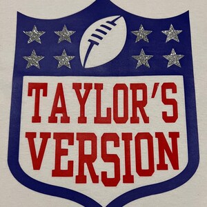 Taylors Version NFL T-shirt Taylor Swift Football - Etsy