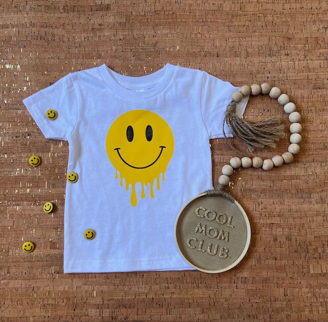 Melted Smiley Face Youth T-shirt - Etsy