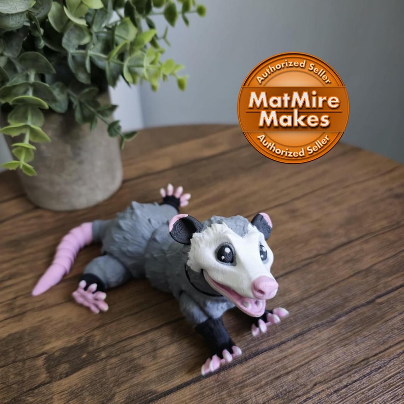 Articulated Opossum. 3D Printed Opossum. Matmire Makes Authorized ...