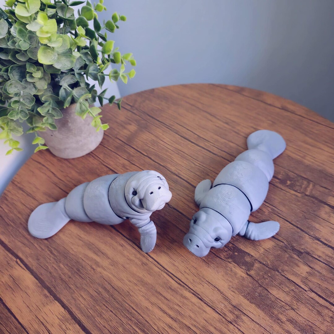 Articulated Manatee. 3D Printed Sea Cow. Matmire Makes Authorized ...