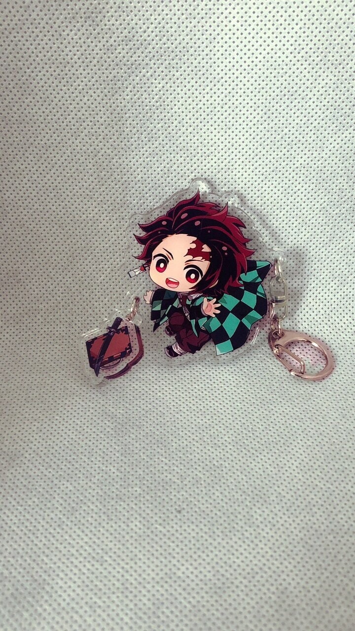 Demon Slayer Tanjiro Kamado Hanging Ornament Keychain - Etsy