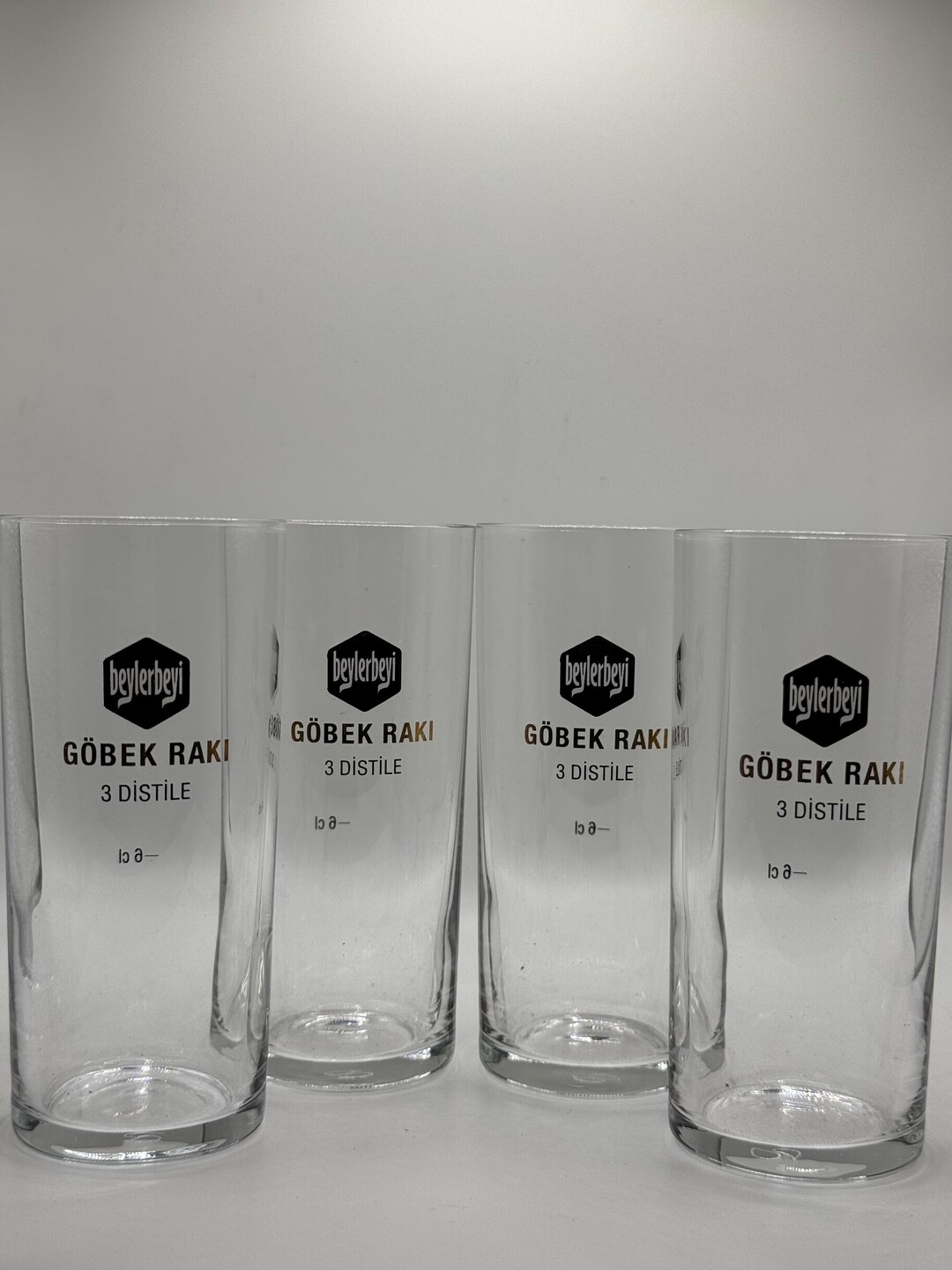 Beylerbeyi Göbek Raki Glasses Rare Set of 4 - Etsy
