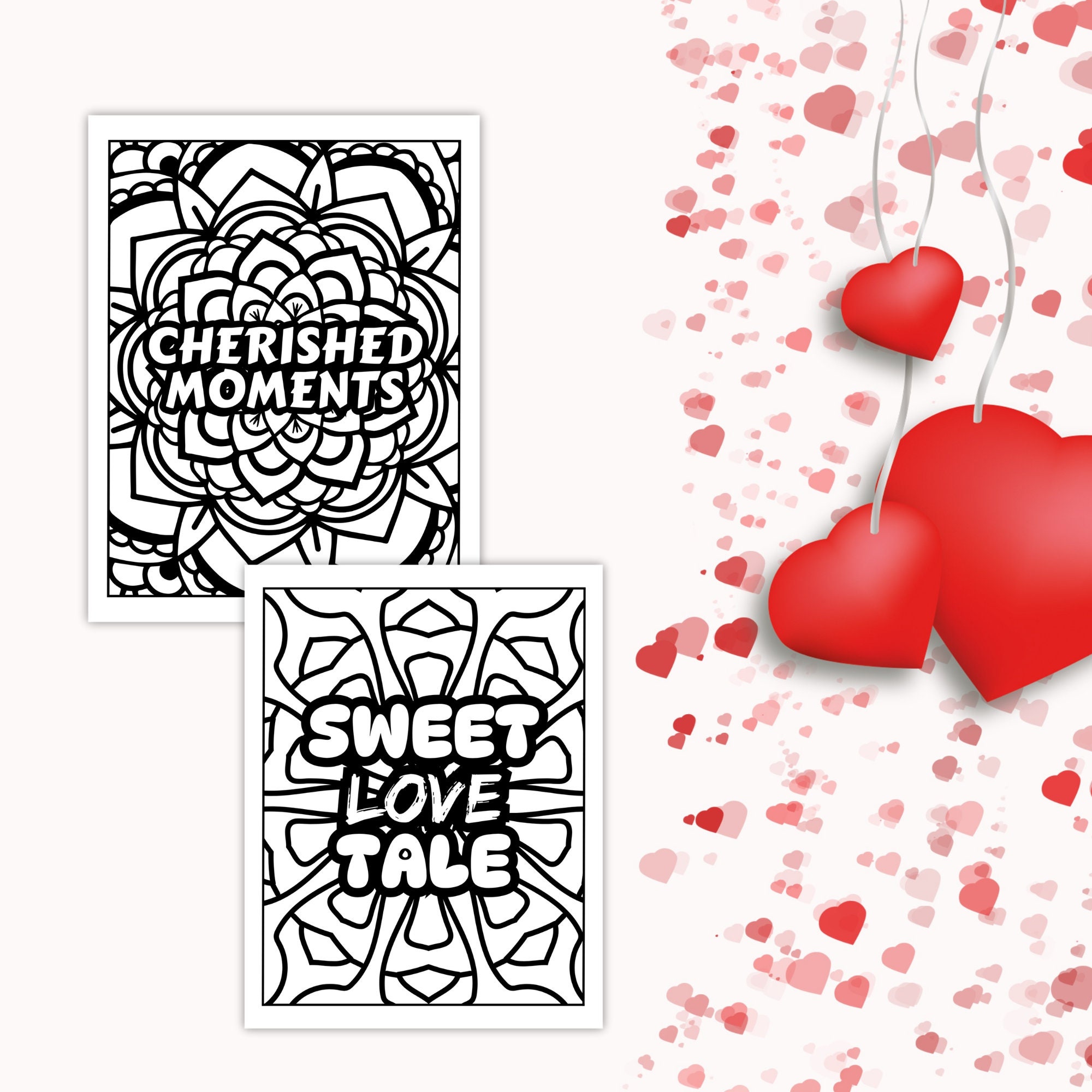 30 Valentine's Day Quotes Coloring Pages, Romantic Coloring Sheets ...
