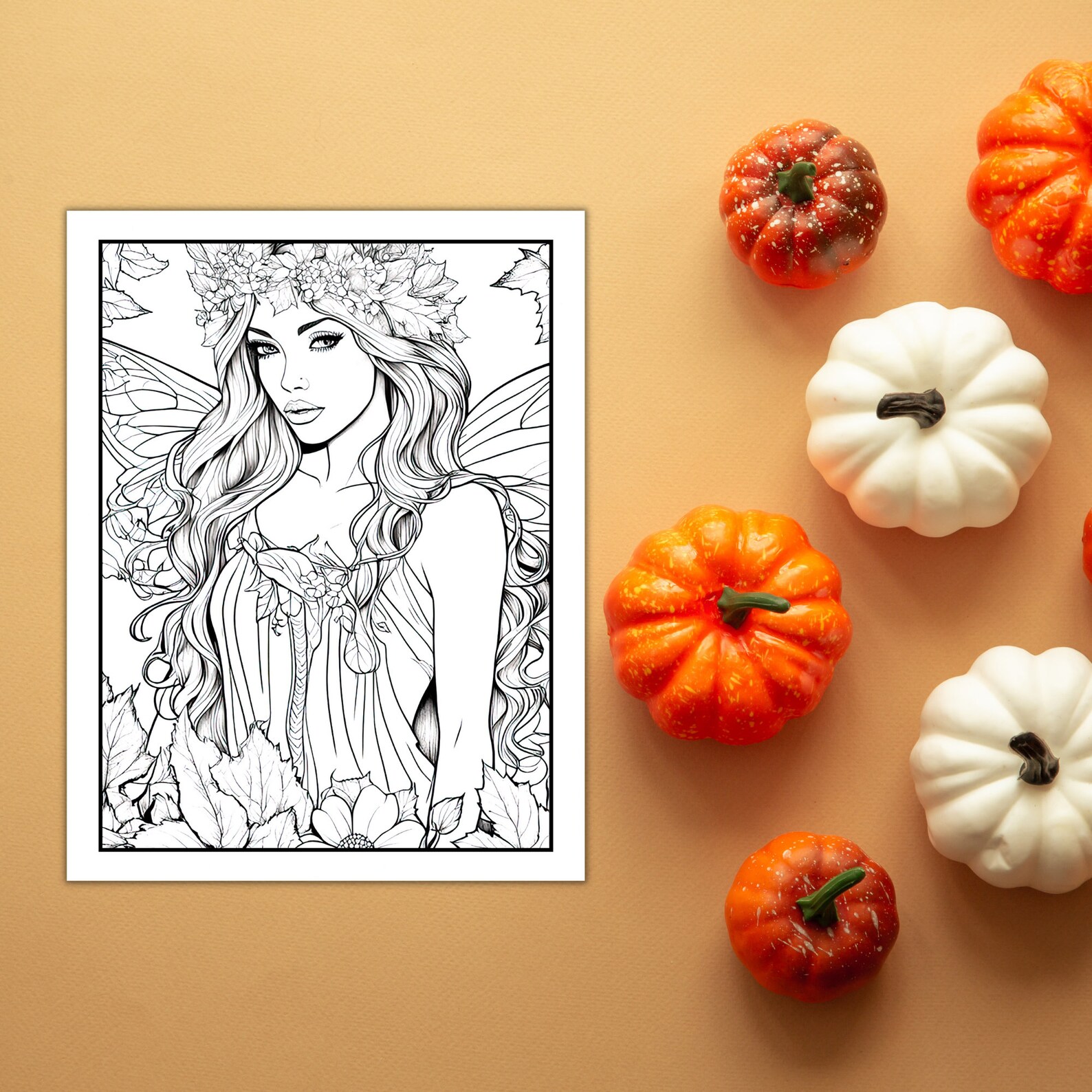 40 Fall Inspired Coloring Pages, Fall Coloring, Printable Adult ...