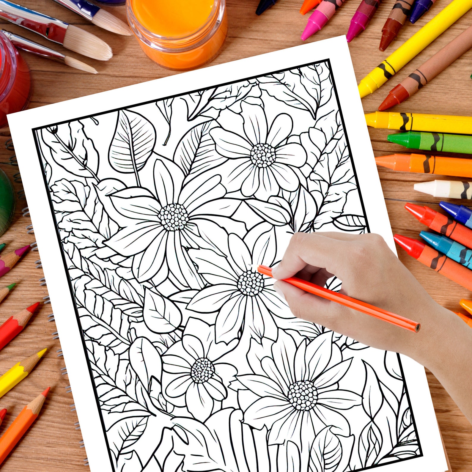 40 Fall Inspired Coloring Pages, Fall Coloring, Printable Adult ...