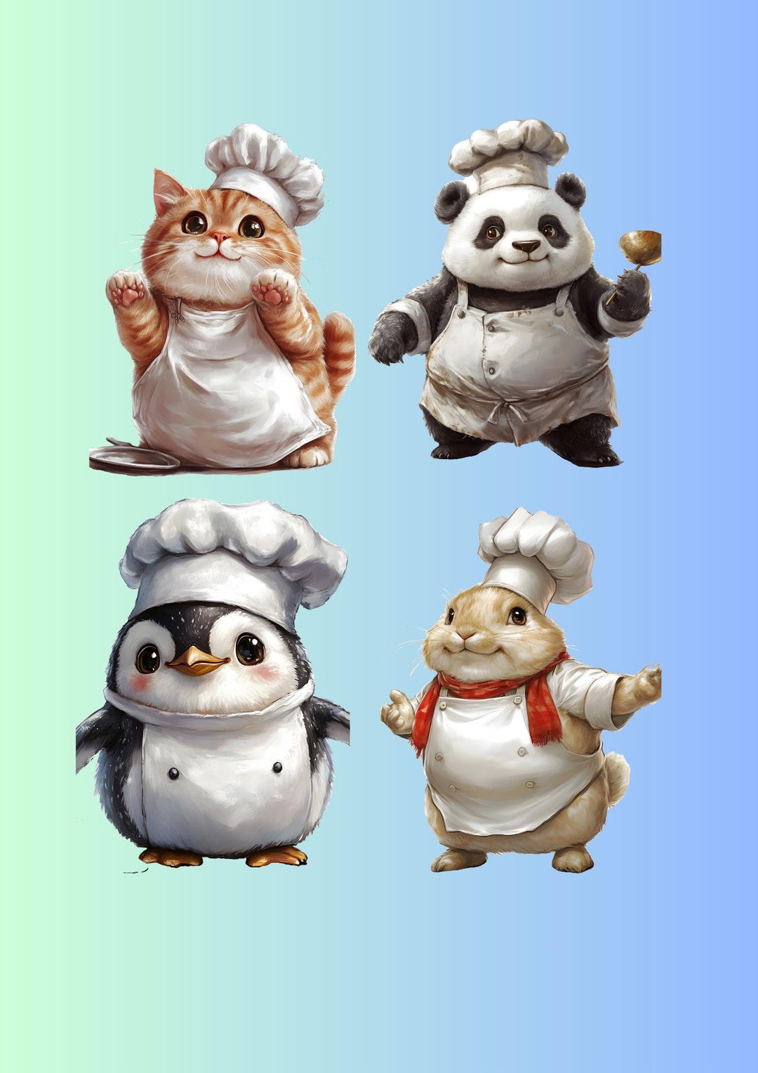 Cute Animals Clipart, Baby Animals Set 70 Pngs Backgrounds Removed for ...