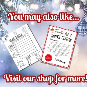 Santas Nice List Certificate Printable Holiday Keepsake for - Etsy