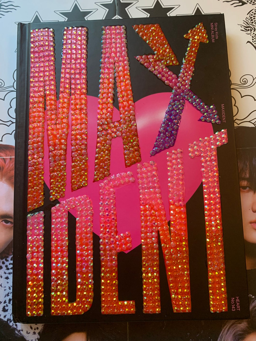 Rhinestoned Stray Kids Maxident Album - Etsy