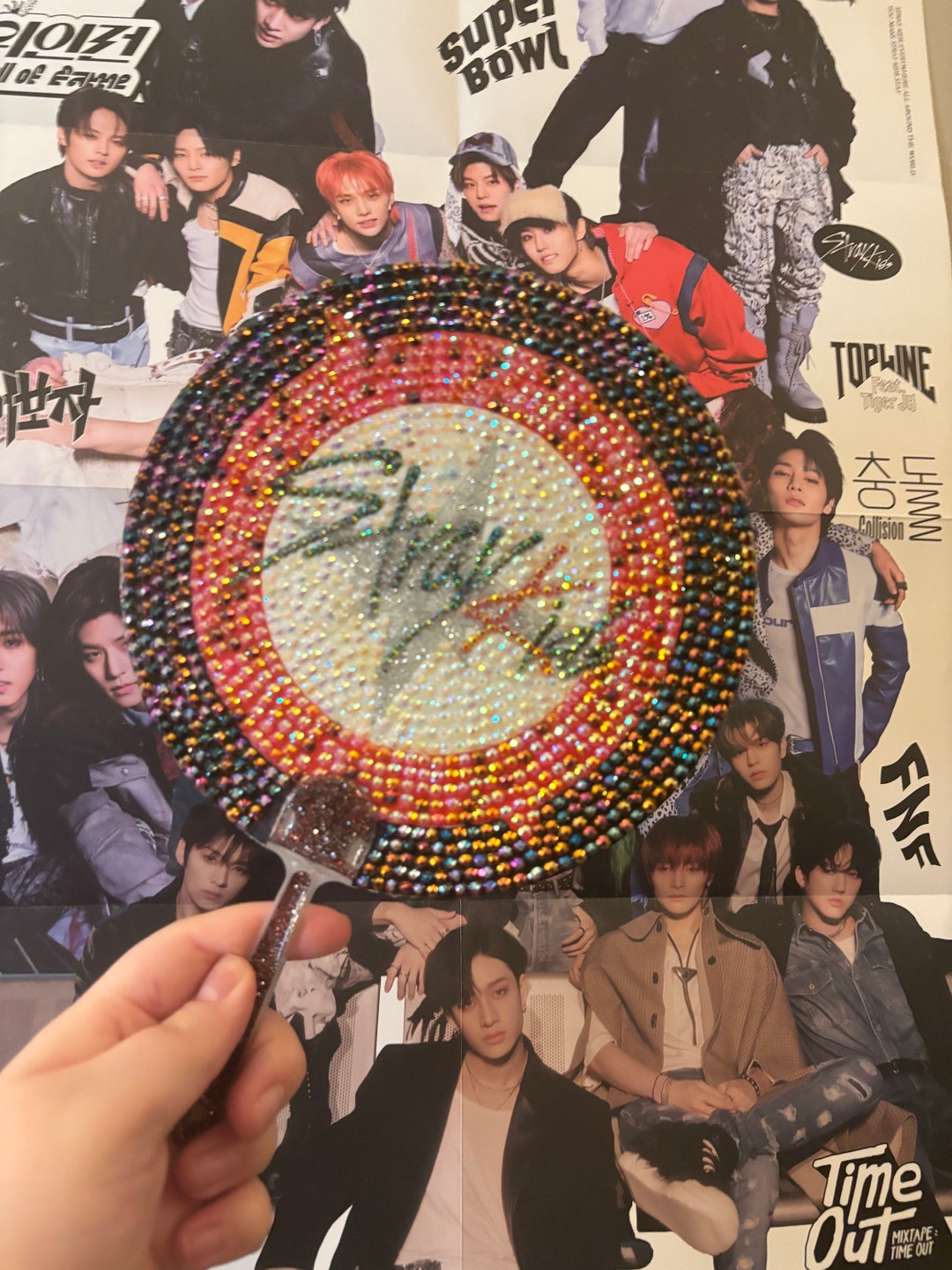 Stray Kids Rhinestoned Fan Sign - Etsy