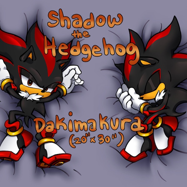 Shadow the Hedgehog Body Pillow - Etsy