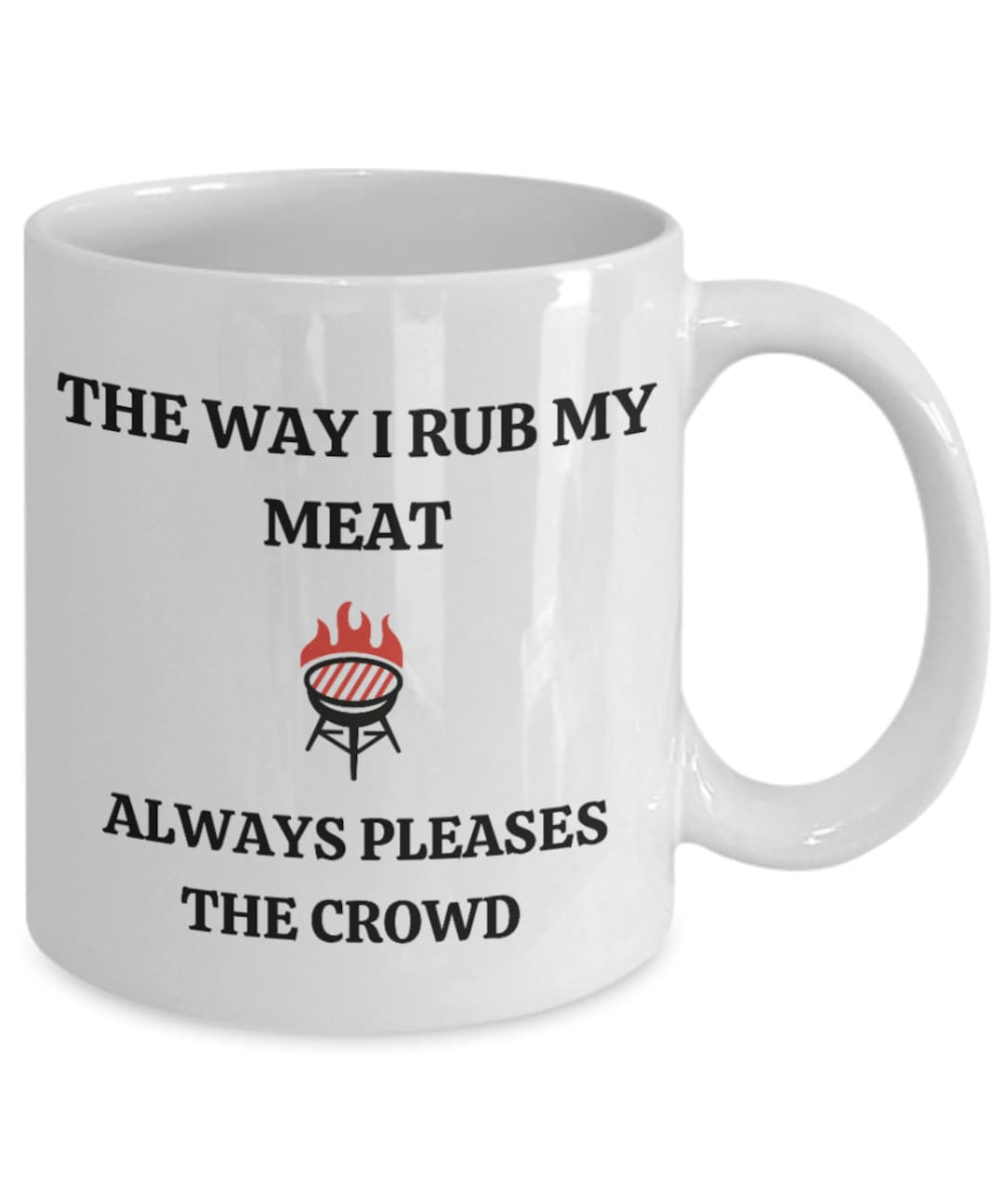 BBQ Grilling Humor Mug Rub Meat Gift for Men Funny Cooking Grill ...