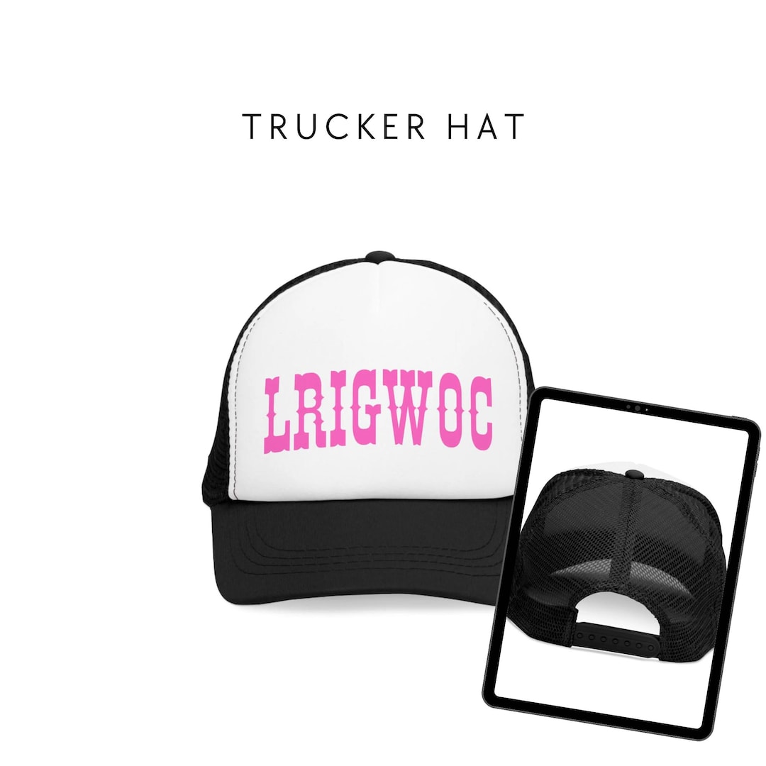 Reverse Cowgirl Trucker Hat | LRIGWOC | Western Text | Funny Offensive ...
