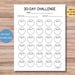 30 Day Challenge Habit Tracker Printable, Healthy Routines & Habits ...