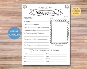First Day of Kindergarten Interview Printable, Back to School ...