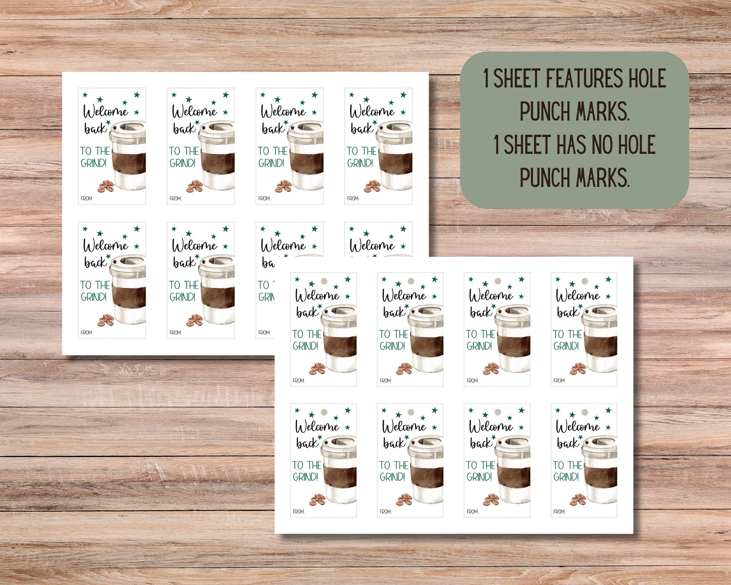 Printable Welcome Back to the Grind Tags, Back to School Teacher ...