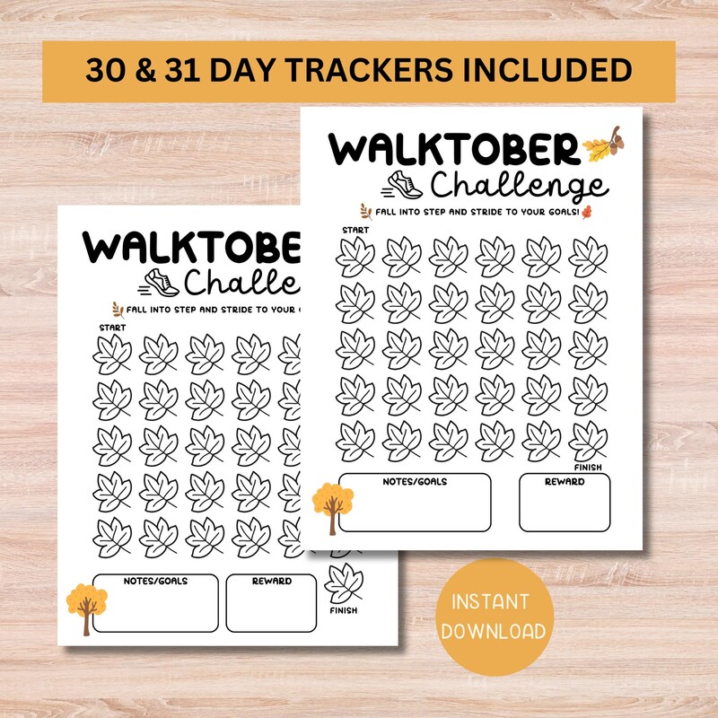 Fitness Tracker October - Etsy