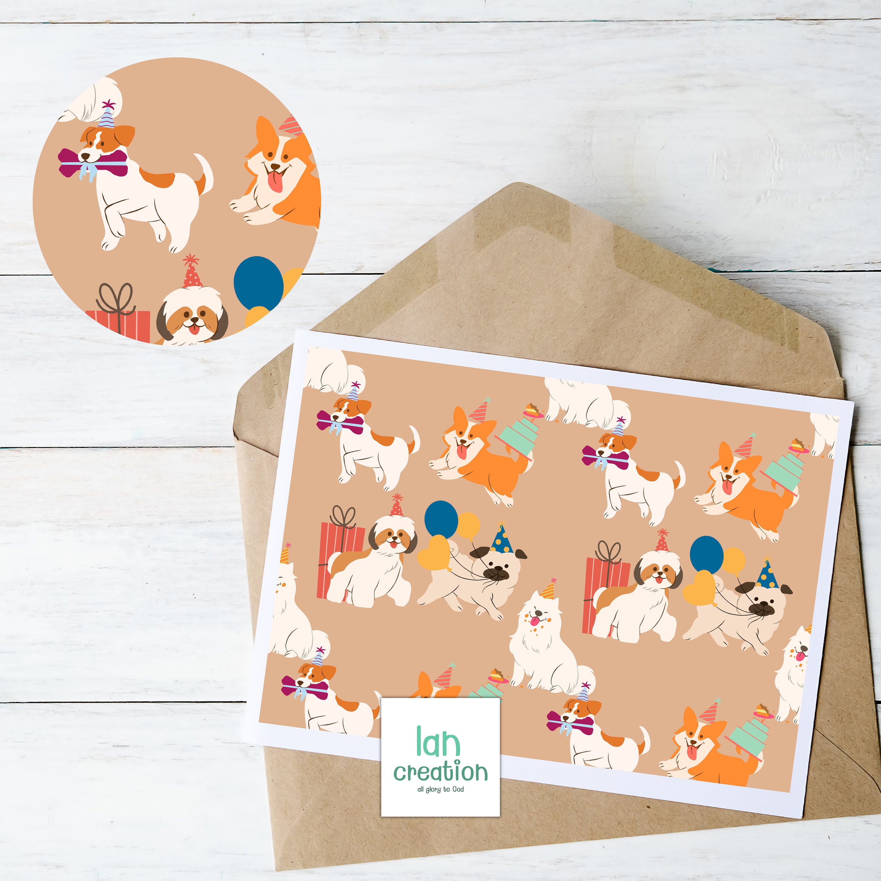 Dog Seamless Pattern Puppy Dog Digital Paper Puppy Scrapbook Printable ...