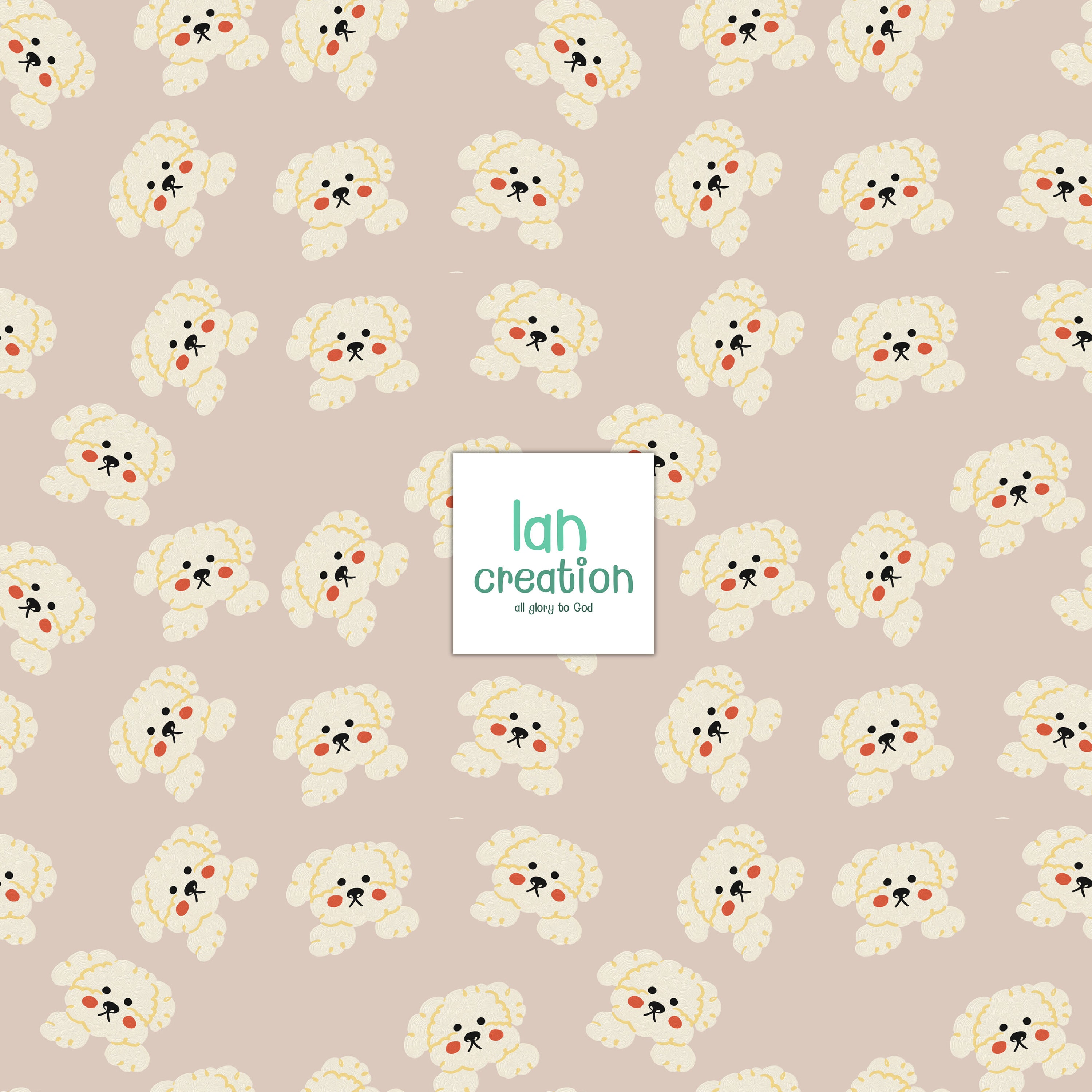 Dog Seamless Pattern Puppy Dog Digital Paper Puppy Scrapbook Printable ...