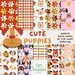 CUTE RETRO CAT Seamless Digital Paper Pack Cat Scrapbook Paper ...