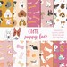 CUTE RETRO CAT Seamless Digital Paper Pack Cat Scrapbook Paper ...
