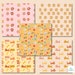 CUTE RETRO CAT Seamless Digital Paper Pack Cat Scrapbook Paper ...