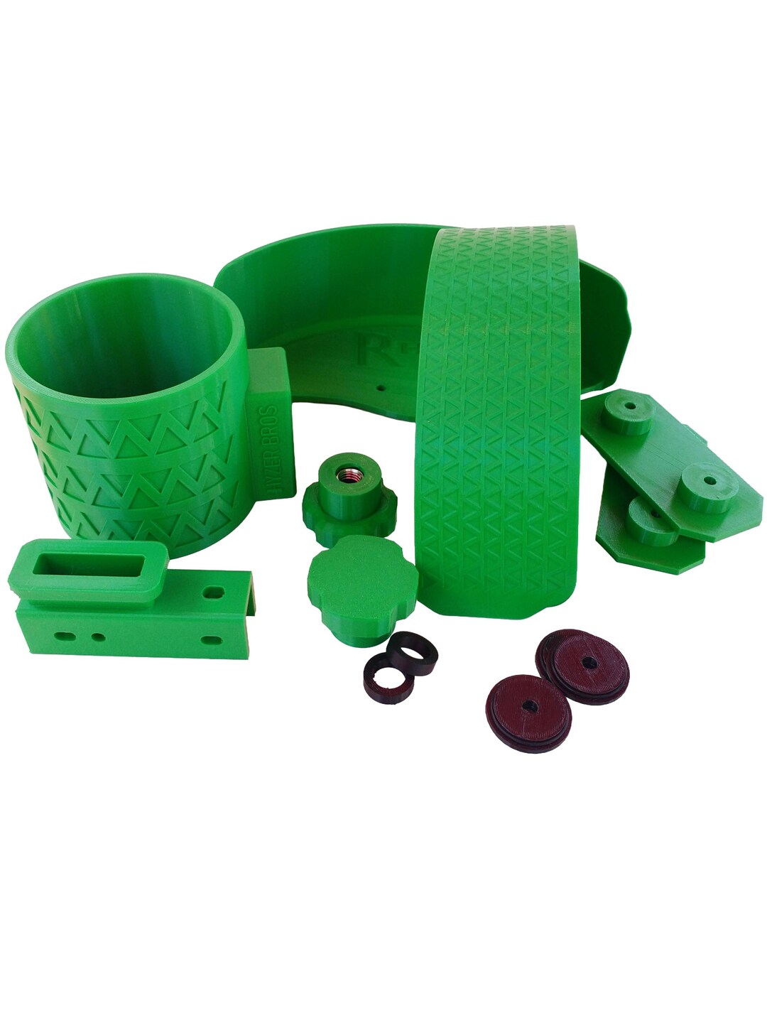 Green Disc Golf Cart Fender Kit & 3-way Cup Holder for Zuca Lg/arsenal ...
