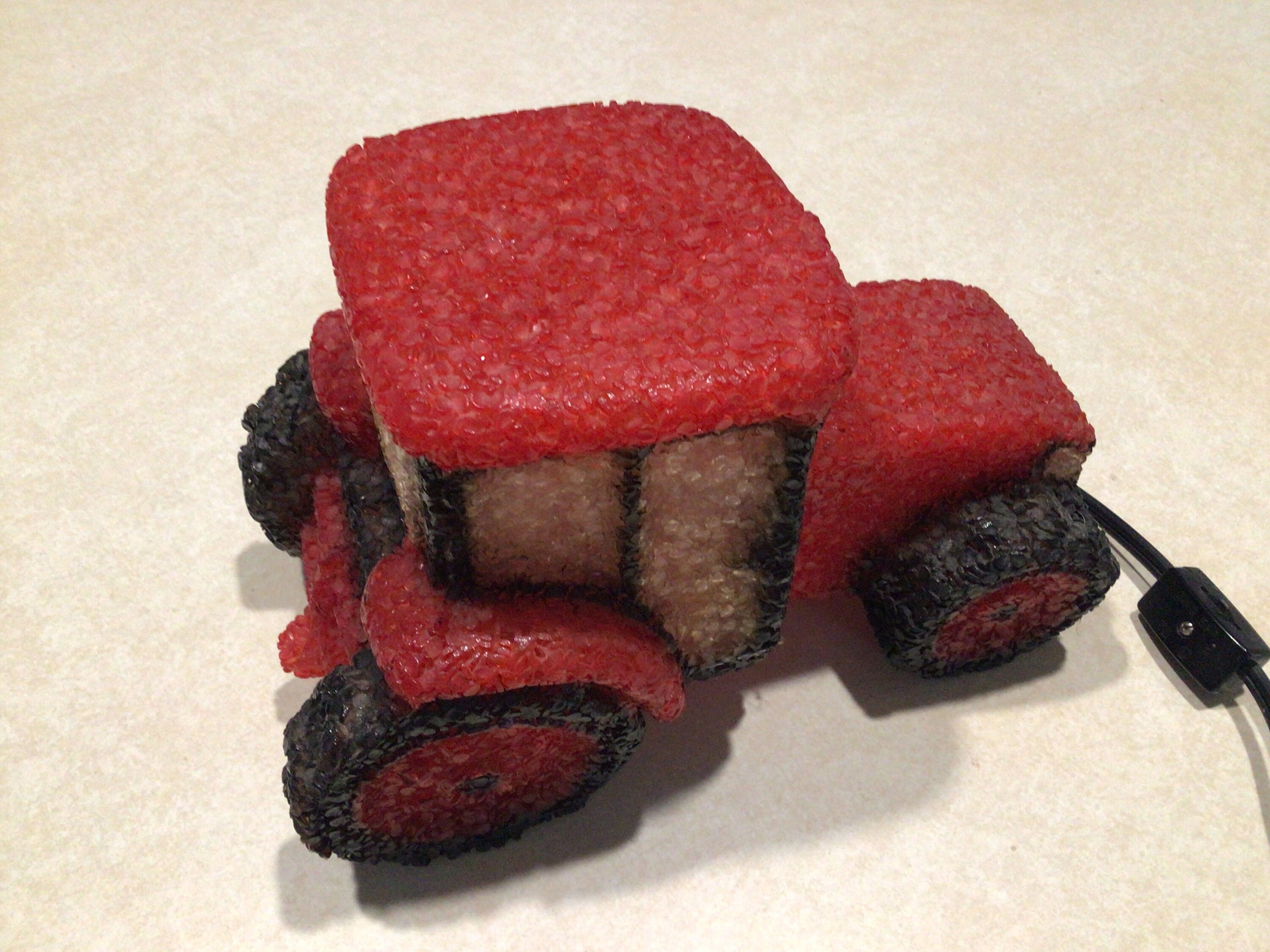 MCM Vintage Popcorn Tractor Lamp - Etsy