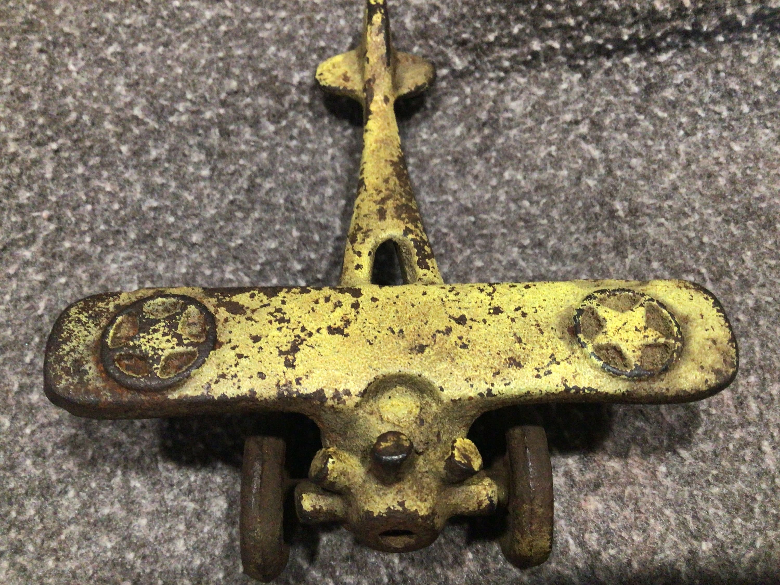 Vintage Cast Iron Hubley Toy Airplane - Etsy