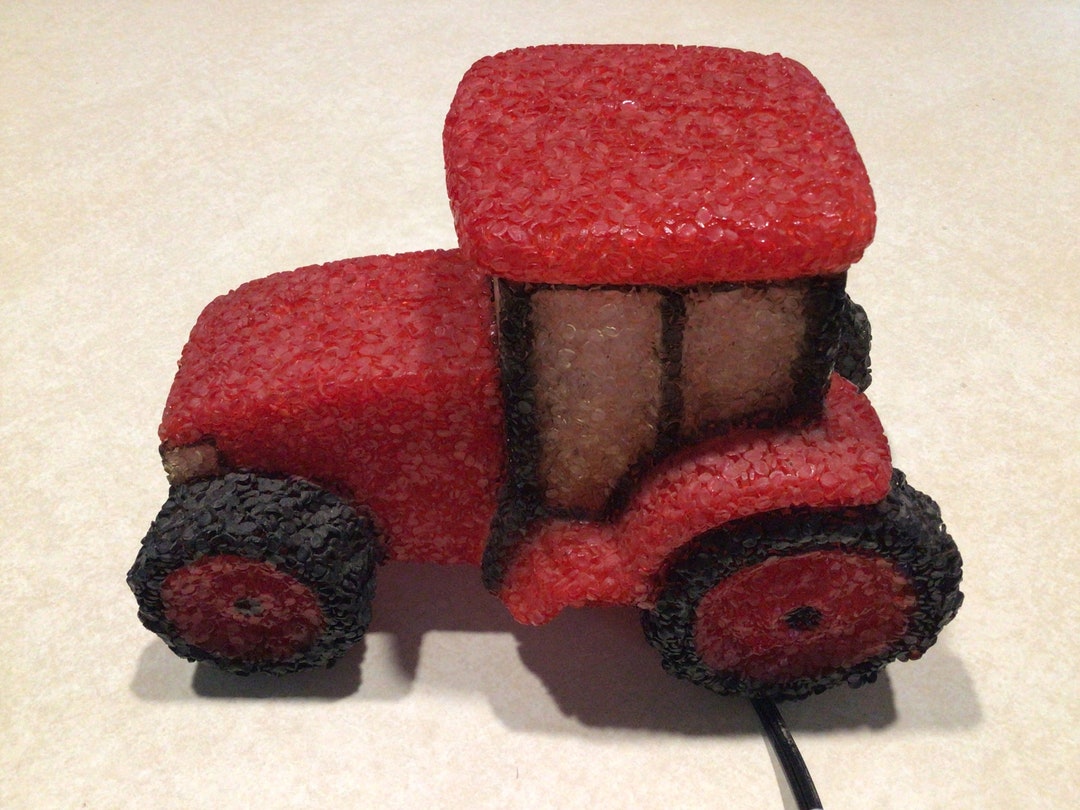 MCM Vintage Popcorn Tractor Lamp - Etsy