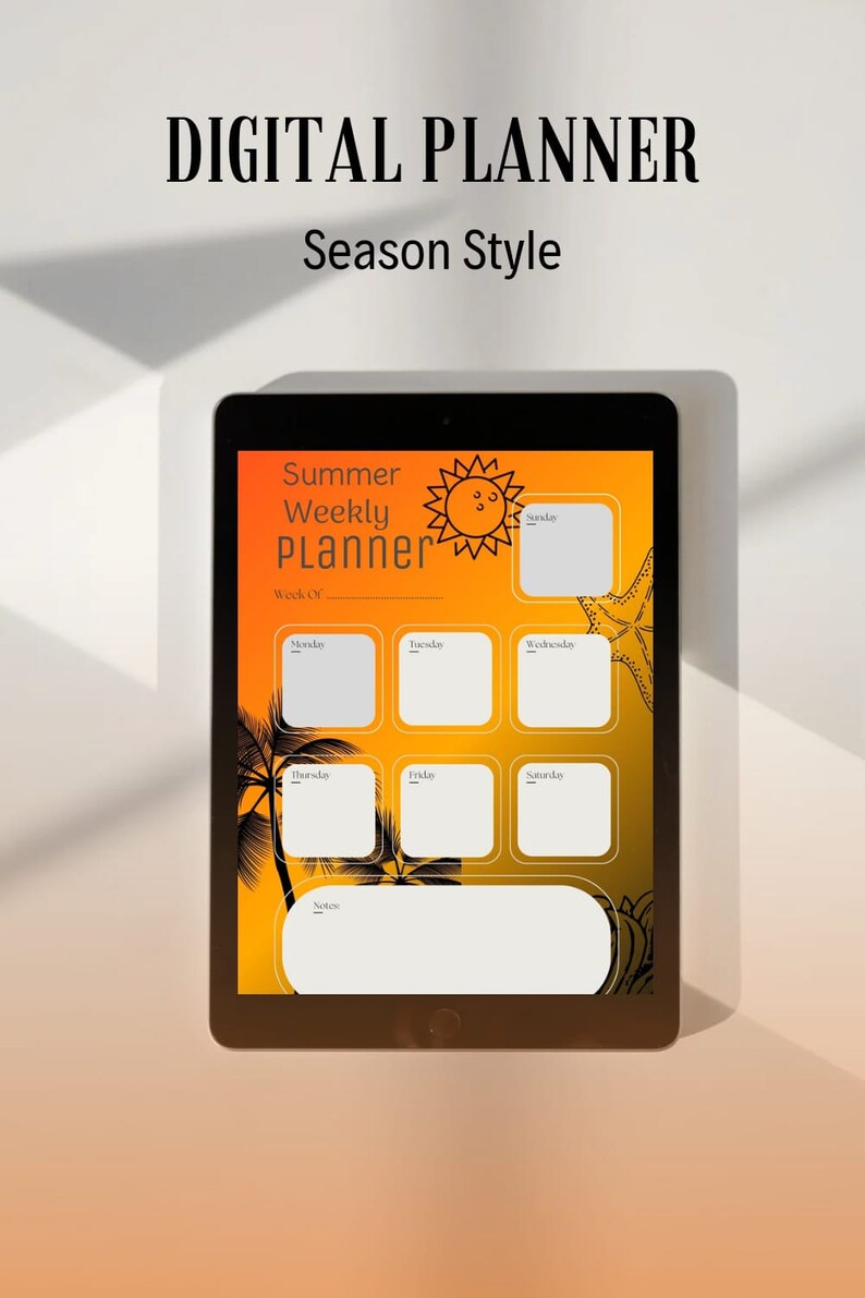 4 Season Daily Planner, Printable Planner, Digital Planner, Easy to Use ...