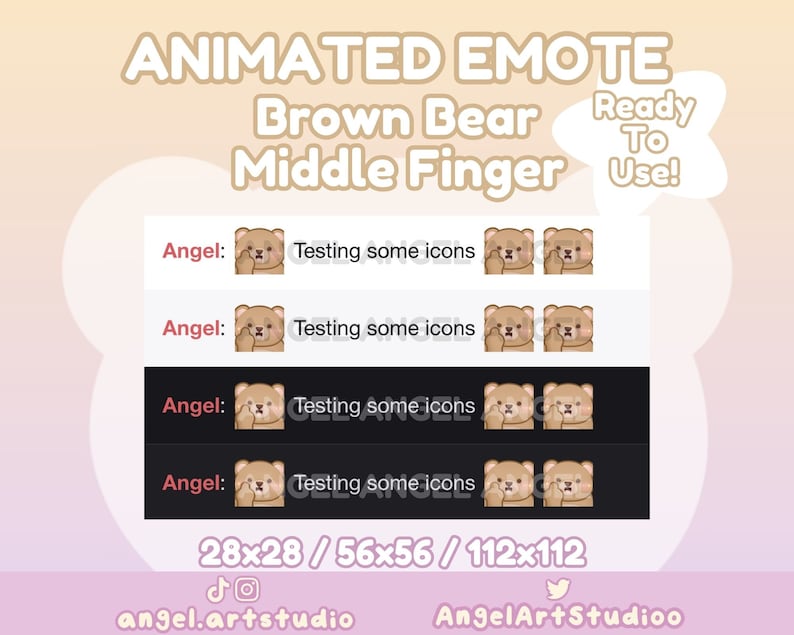 Animated Brown Bear Middle Finger Flipping the Bird Flip off Funny Meme ...