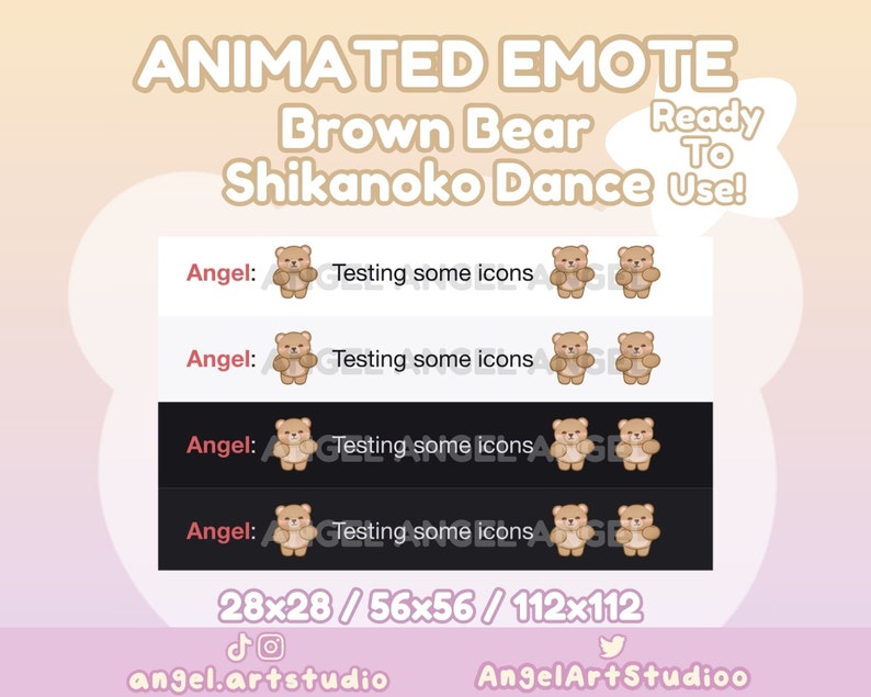 Animated Brown Bear Shikanoko Dance My Deer Friend Nokotan Anime Emote ...