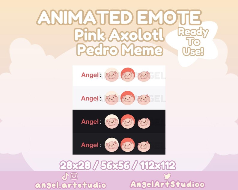 Animated Pink Axolotl Pedro | Spinning Circle Racoon | Raccoon Meme ...