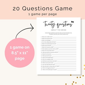 20 Questions About the Bride, How Well Do You Know the Bride, Who Know ...