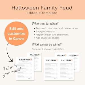 Halloween Family Feud With Fast Money Round, Halloween Party Game ...