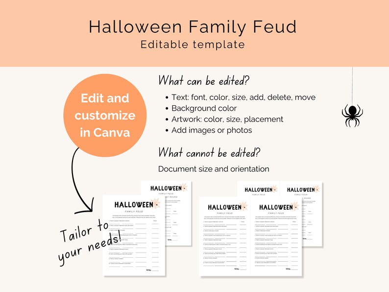 Halloween Family Feud With Fast Money Round, Halloween Party Game ...