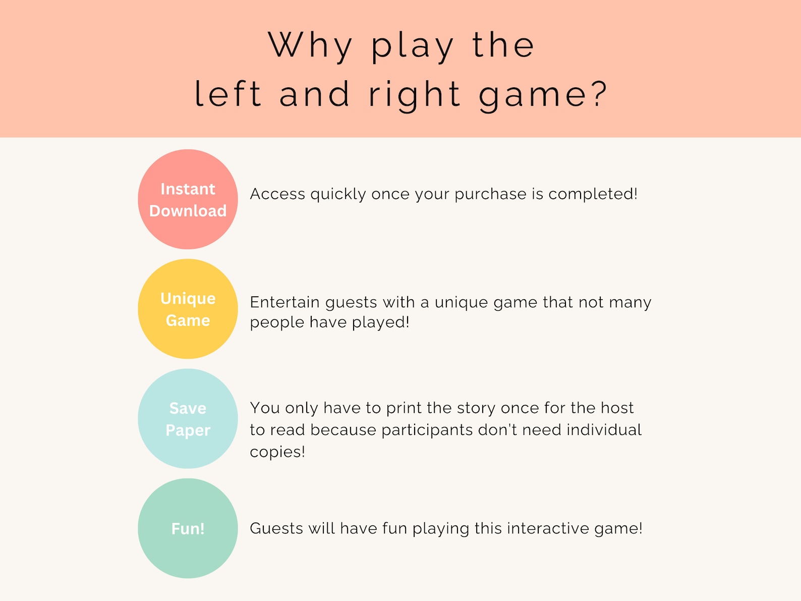 Left Right Baby Shower Game, Right Left Game, Pass the Parcel Game ...