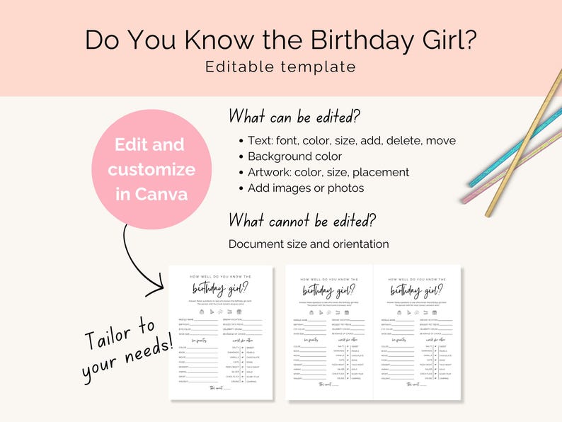 How Well Do You Know the Birthday Girl, Who Knows the Birthday Girl ...