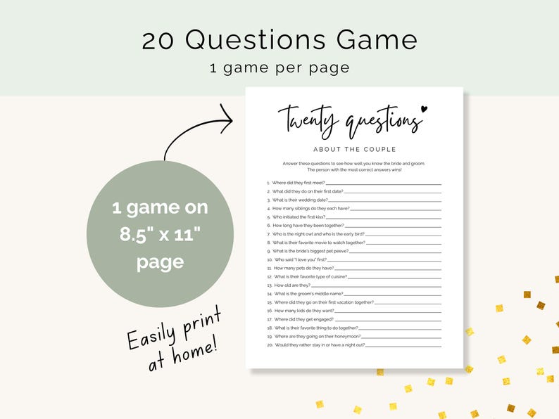 20 Questions About the Couple, Who Knows the Couple Best, Couples ...