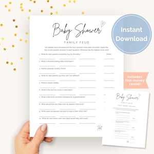 Baby Shower Family Feud, Fast Money Family Feud, Baby Shower Friendly ...