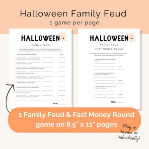 Halloween Family Feud With Fast Money Round, Halloween Party Game ...