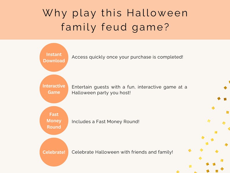 Halloween Family Feud With Fast Money Round, Halloween Party Game ...