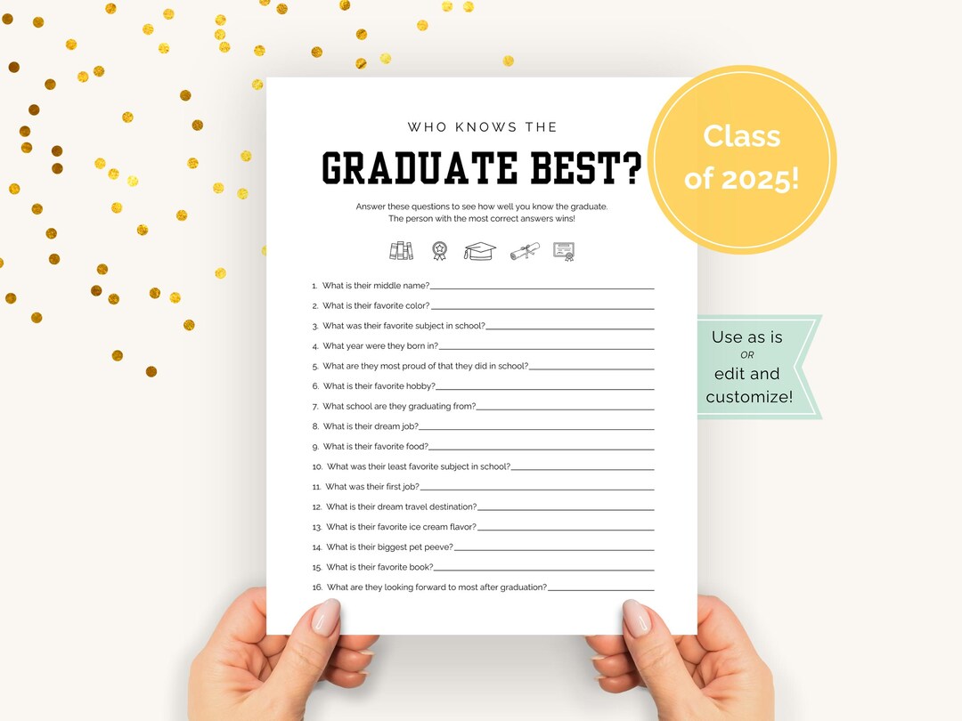 Who Knows the Graduate Best, How Well Do You Know the Graduate ...