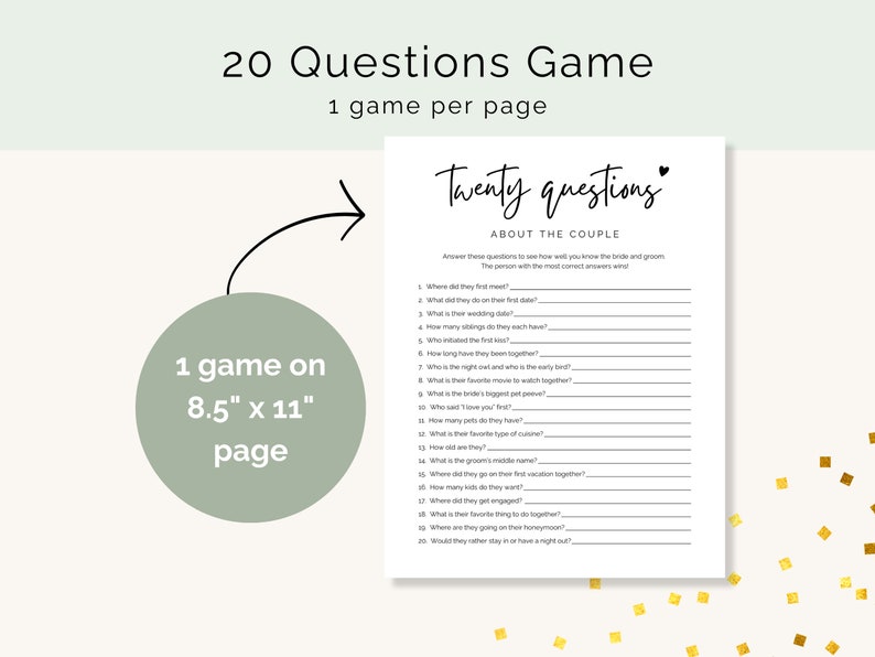 20 Questions About the Couple, Who Knows the Couple Best, Couples ...