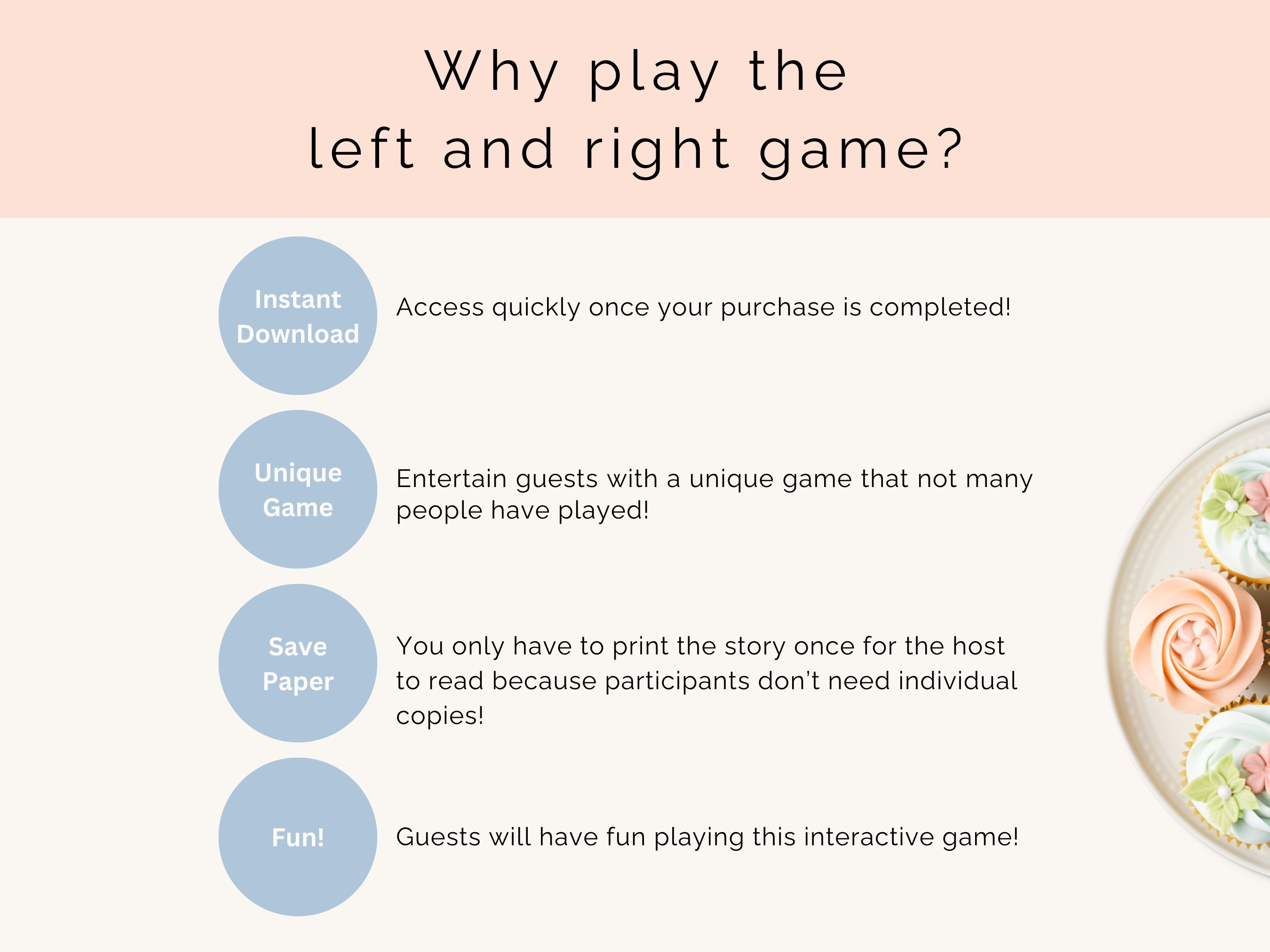 Left Right Baby Shower Game, Left Right Story, Co Ed Baby Shower Game ...