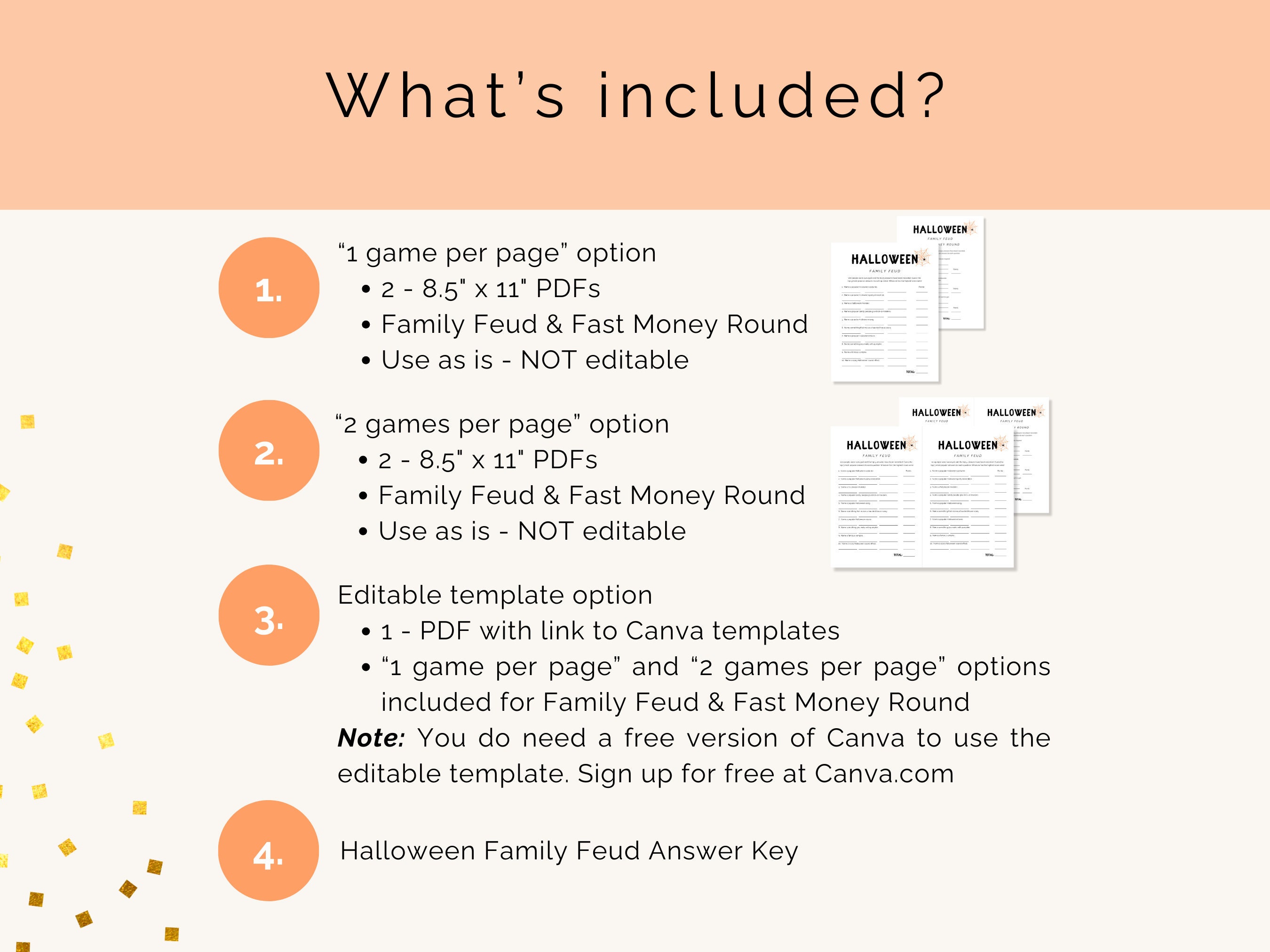 Halloween Family Feud With Fast Money Round, Halloween Party Game ...